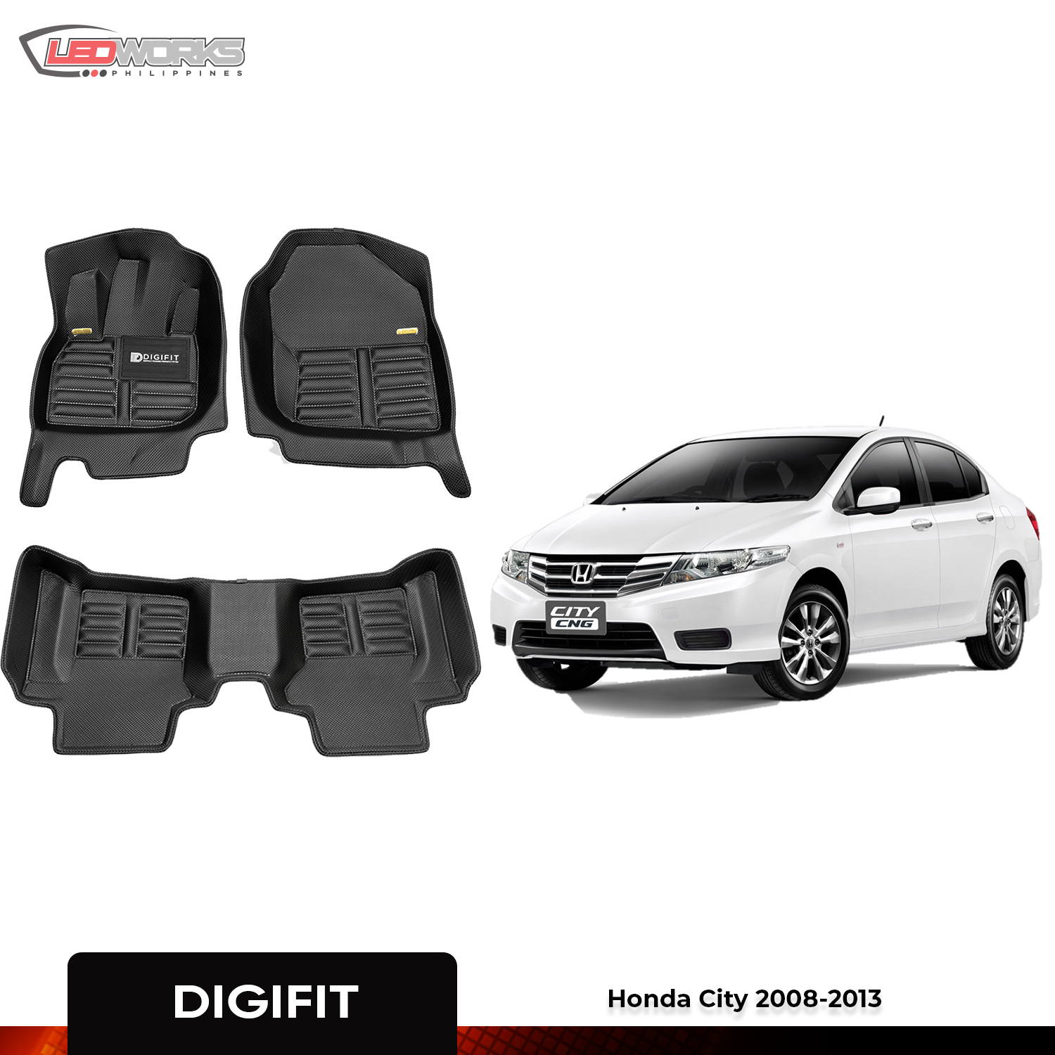 Honda City 2008-2013 DIGIFIT Premium Mat | Ledworks Philippines