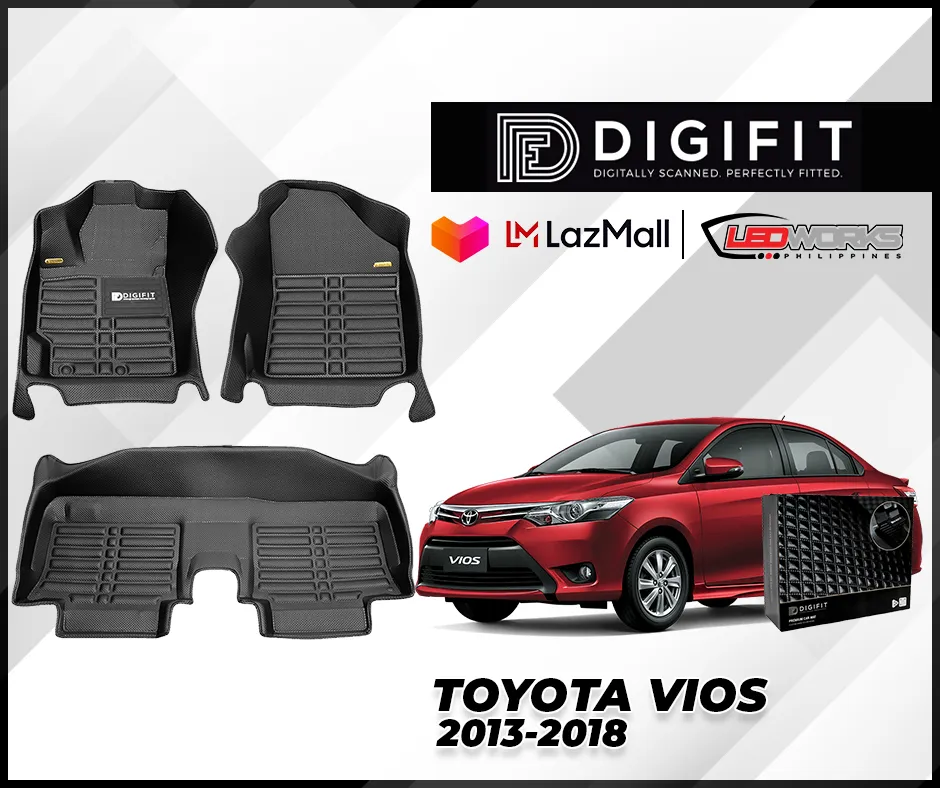 Toyota Vios 2013-2018 DIGIFIT Premium Mat | Ledworks Philippines