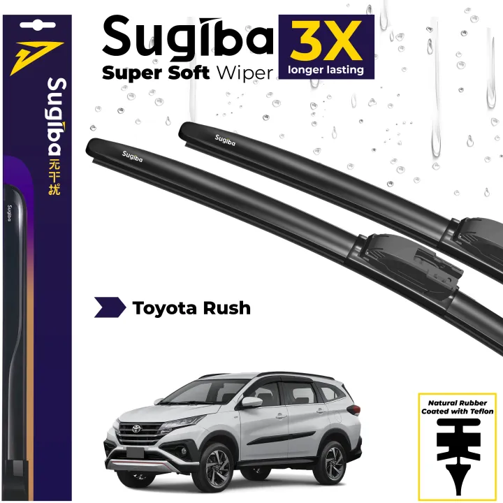 Sugiba Super Soft Wiper Beam Blade For Toyota Rush 2018-2021 | Ledworks ...