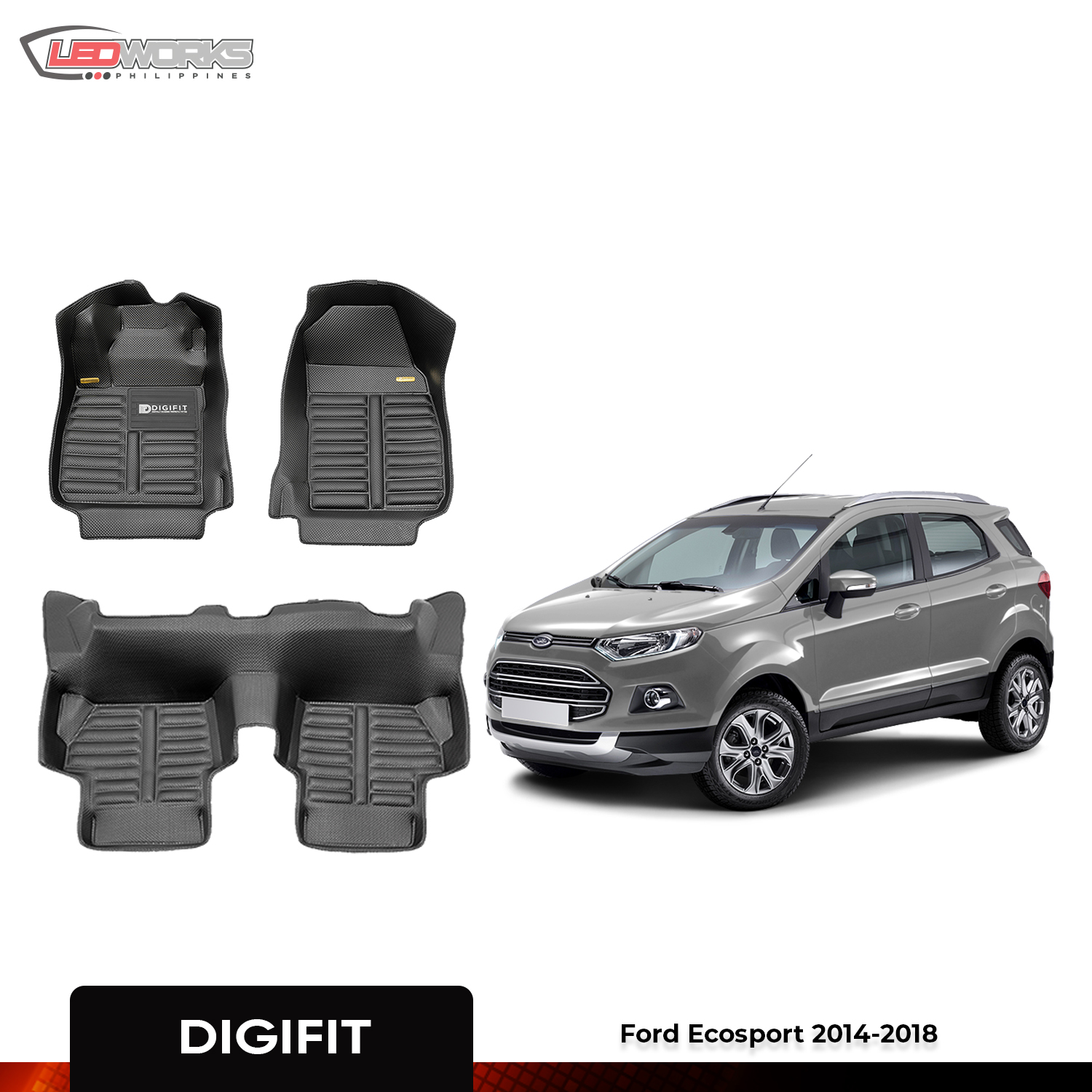 Ford Ecosport 2014-2018 DIGIFIT Premium Mat | Ledworks Philippines